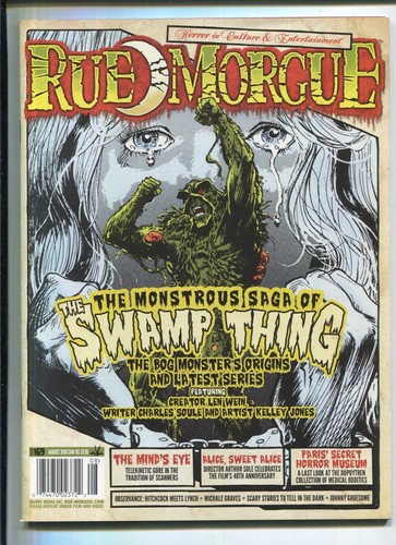 RUE MORGUE MAGAZINE #169 - "SWAMP THING" COVER - AUG 2016 | eBay
