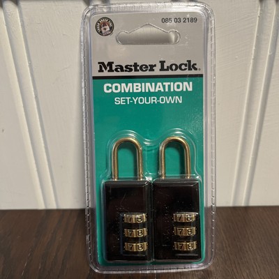 Master Lock 646T Set-Your-Own Combination Luggage Lock - New ...