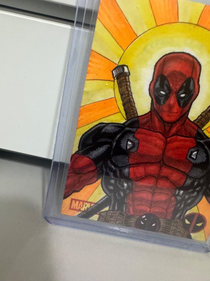 2025 Topps Chrome Deadpool Sketch Artist Vicente Moavero Auto 1/1 ...