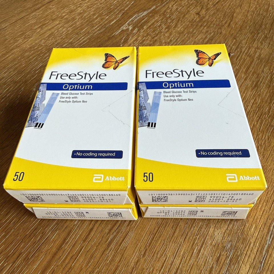 Freestyle Optium Test Strips - 2 Double Packs 200 Pcs | eBay