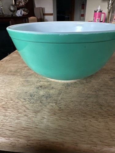 Vintage PYREX 403 PRIMARY GREEN 2.5 QT. MIXING NESTING BOWL OVENWARE ...