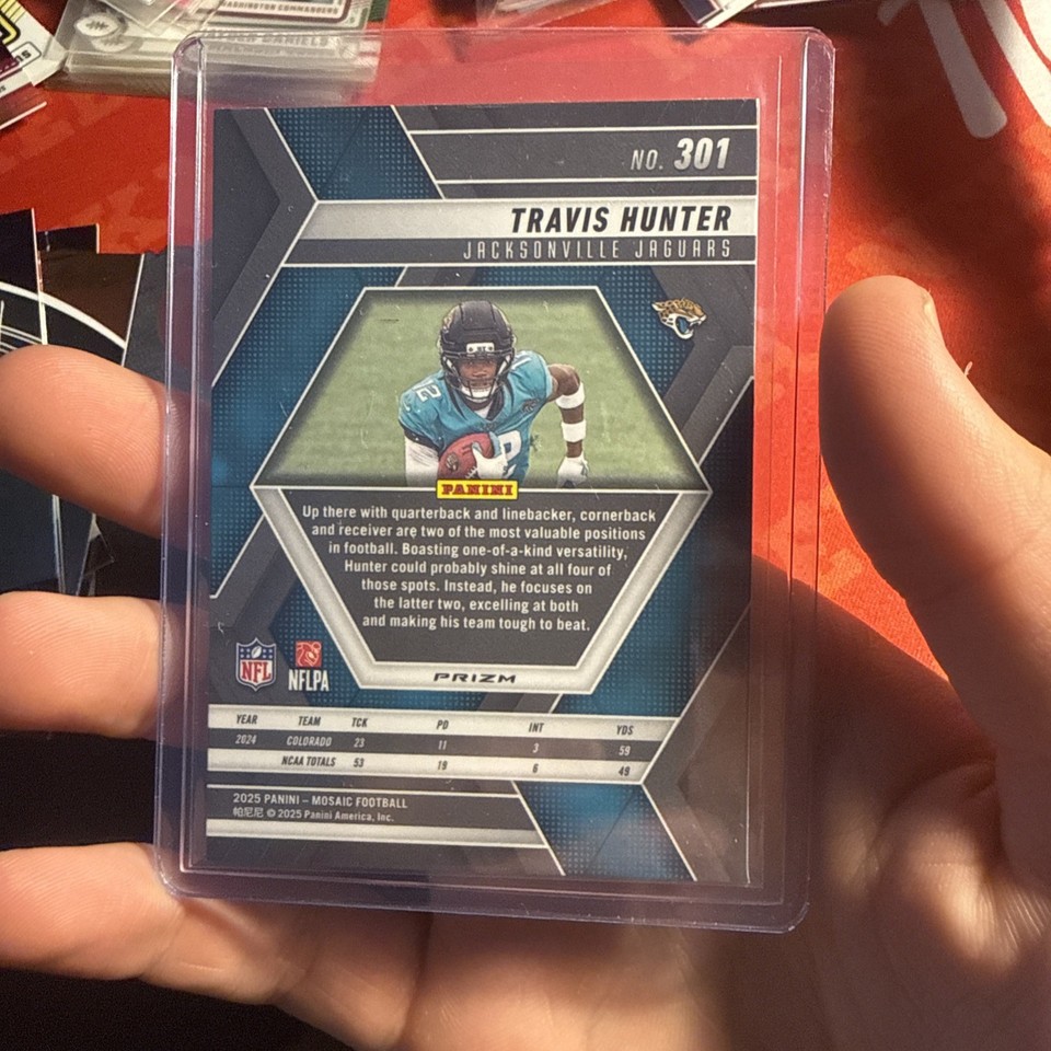 2025 Mosaic Travis Hunter Silver Rc Rookie No.301 Mint Holo | eBay