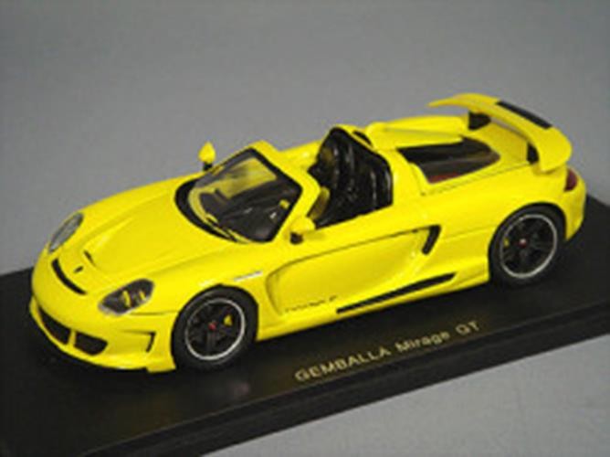 Spark S0720 1/43 GEMBALLA MIRAGE GT 2007 JAUNE Modèle De Voiture Du ...