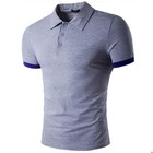Men's Casual T-Shirt Slim Fit Short Sleeve POL Shirt Tops Button Tee | eBay