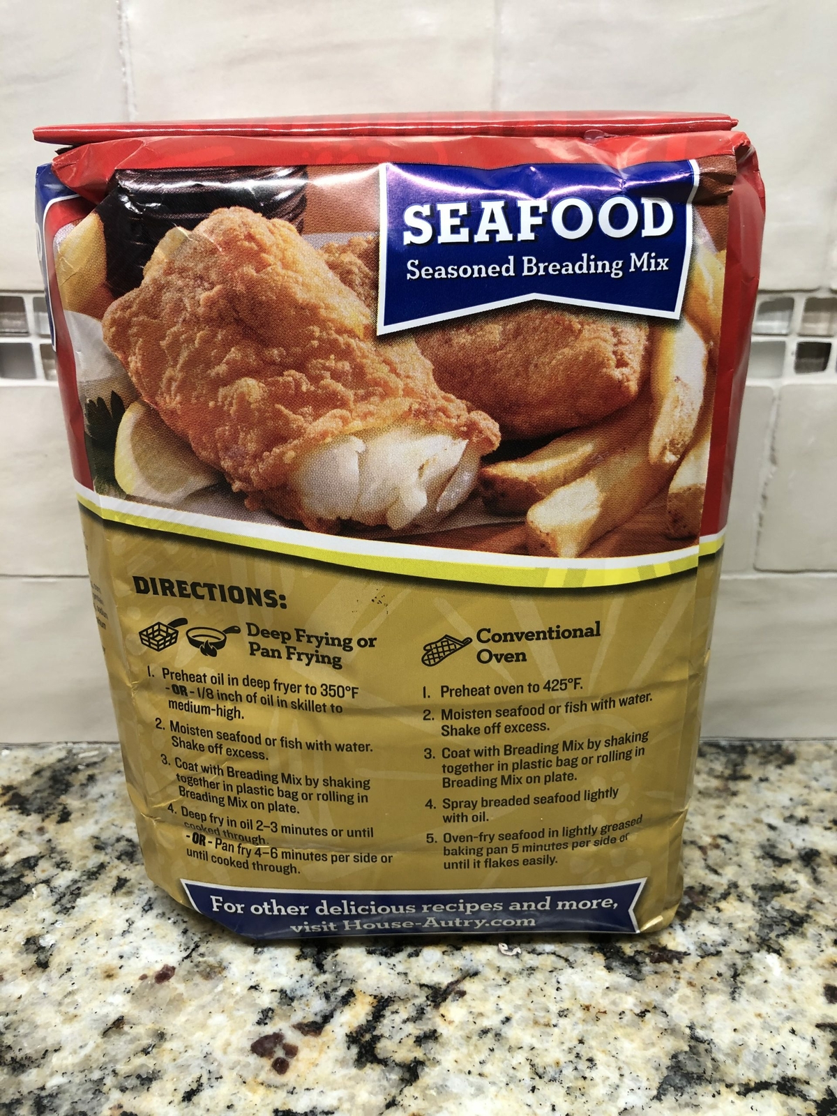 5 lbs House Autry Cripsy Fish Fry Seafood Breader Mix Flour Catfish ...