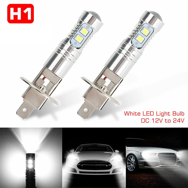 H1 LED Auto Headlight Bulbs 1800LM 6000K White Super Bright Car ...