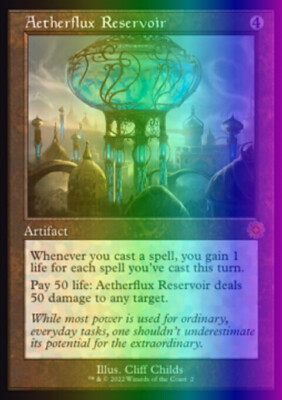 MTG Aetherflux Reservoir (2/126) The Brothers' War Retro Artifacts LP ...