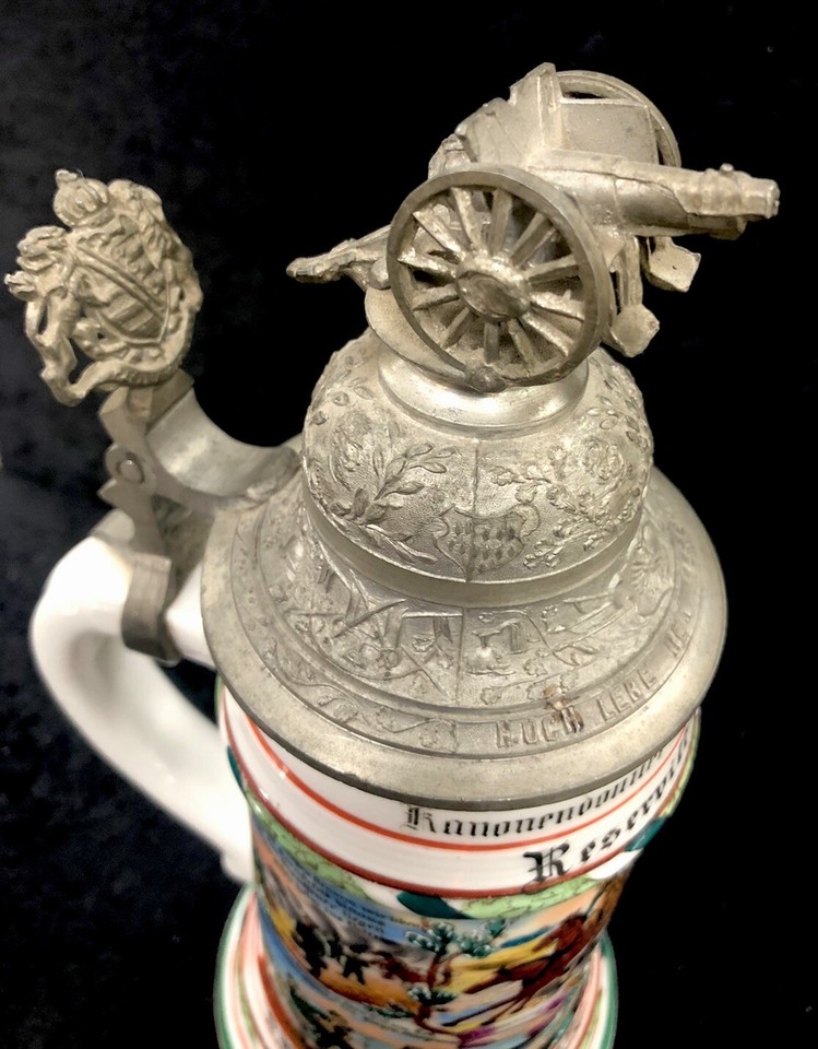 German Regimental Beer Stein Field Saxton Batt 2 Reg 12 Engmann Com 1 ...