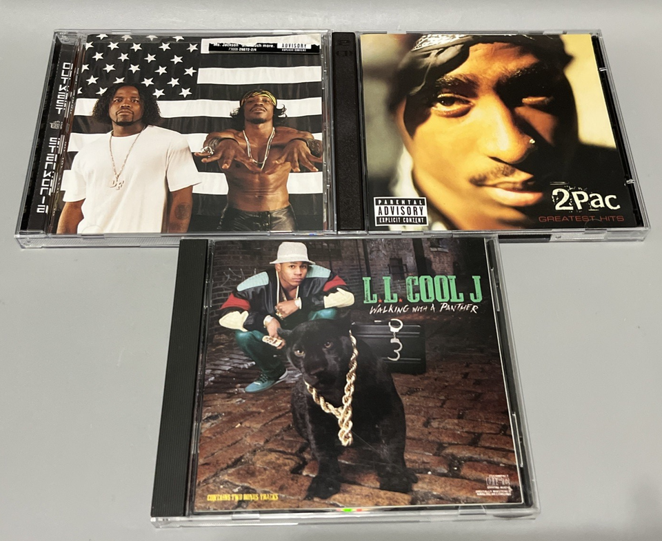 Hip Hop & Rap Lot of (7) CDs - 2Pac/Coolio/Outkast/Dru Hill/LL Cool J ...