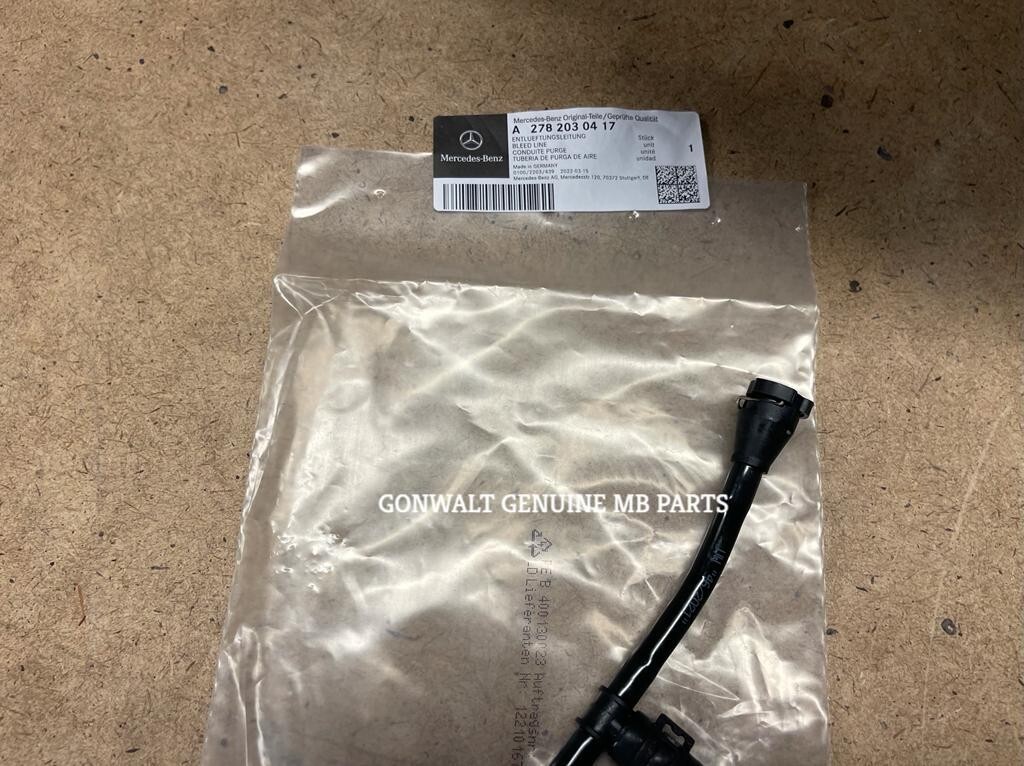 OEM 2782030417 Genuine Mercedes-Benz SL550 CLS550 GLE63 AMG Vent Line ...