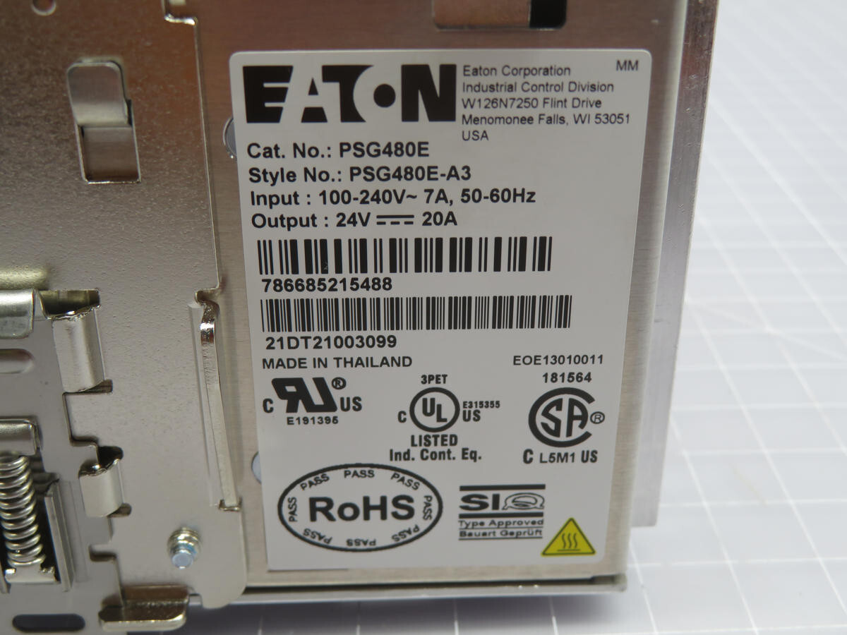 Eaton Corporation PSG480E DC Power Supply 24 VDC 20 Amp for sale online ...