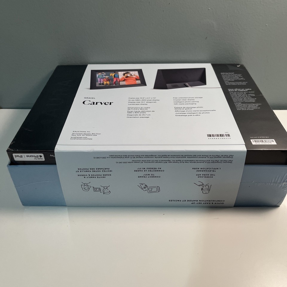 Aura Carver WiFi Digital Picture Frame 10.5” | eBay