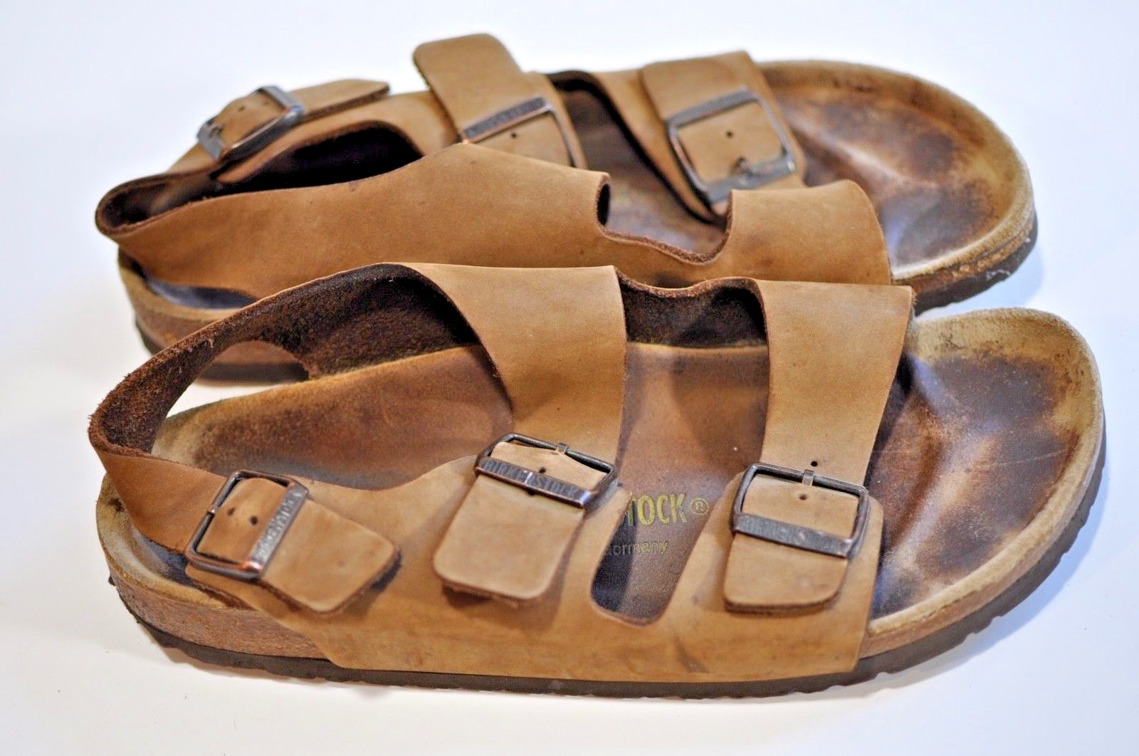 Birkenstock Mens leather sandals 10M EU 43 made in Germany | eBay