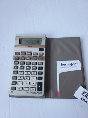 Vintage 1982 Texas Instruments BA-35 Business Analyst Calculator | eBay