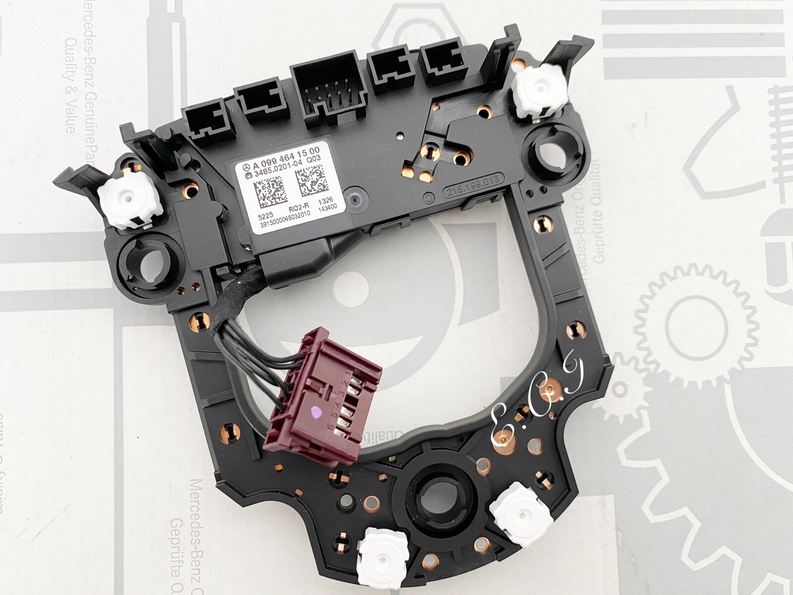 Mercedes-Benz Steering Wheel How to Contact With Plate A0994641500 for ...