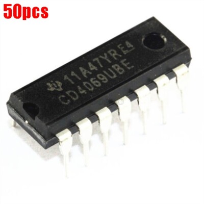 50Pcs CD4069 CD4069UBE DIP-14 Unbuffered Hex Inverter iy | eBay