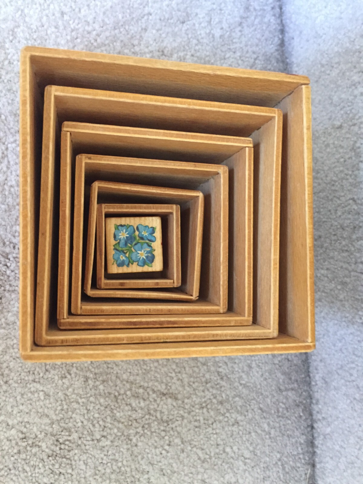 Lot of Vintage Toys-Disney Blocks &Tambourine, Graduated Stacking ...