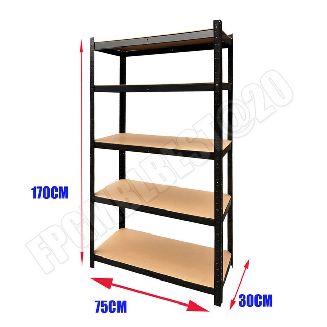 Edsal UR245LBLK Muscle Rack 5-Shelf Steel Shelving Unit for sale online ...