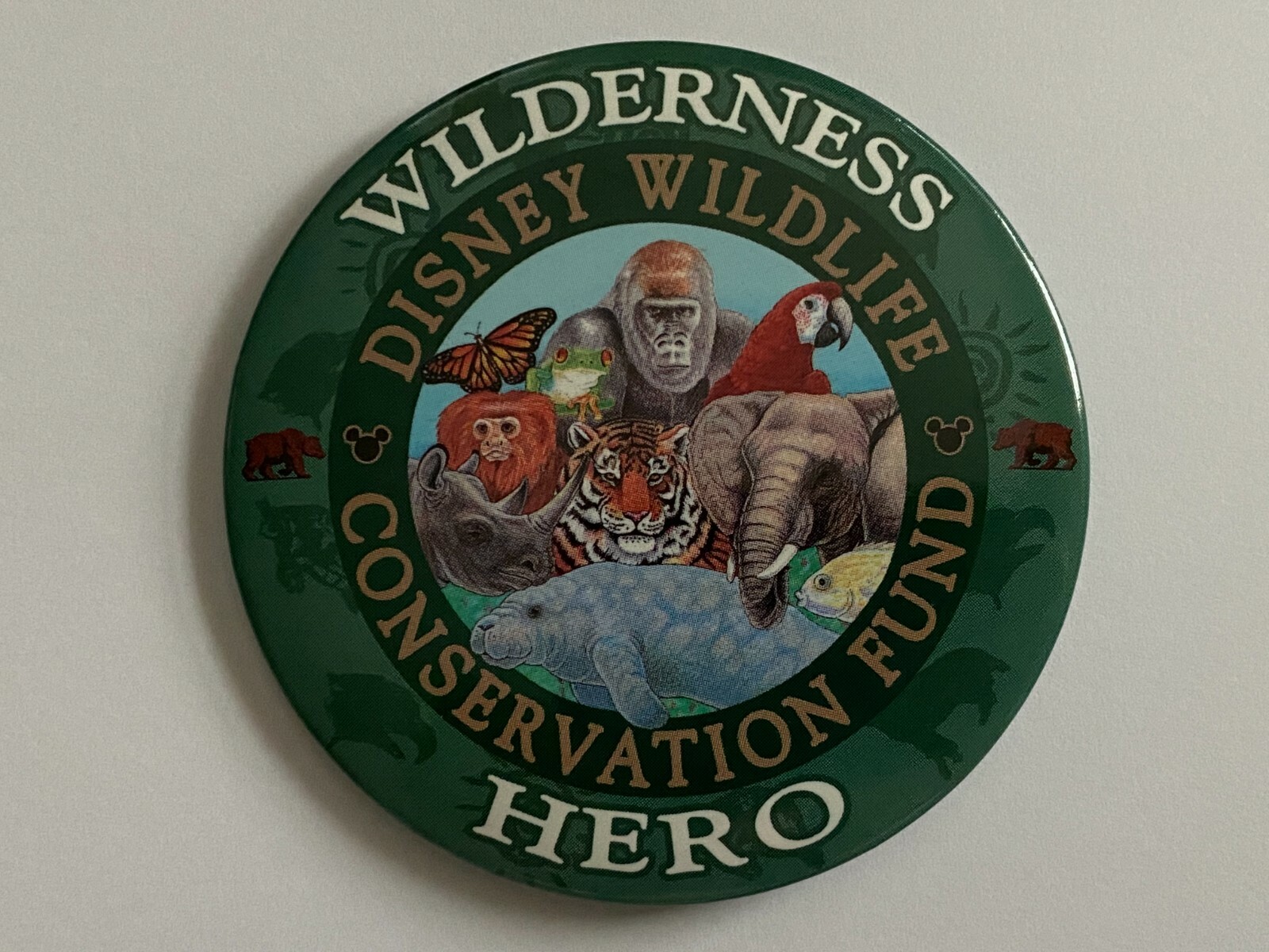 Wilderness Hero - Disney Wildlife Conservation Fund - BUTTON Disney Pin ...