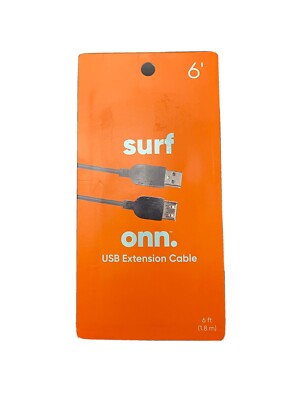 ONN USB Extension Cord Cable 6 ft Black • NEW | eBay