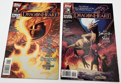 Dragonheart #1 & 2 Complete Series May 1996 Topps Comic Books Movie VF ...
