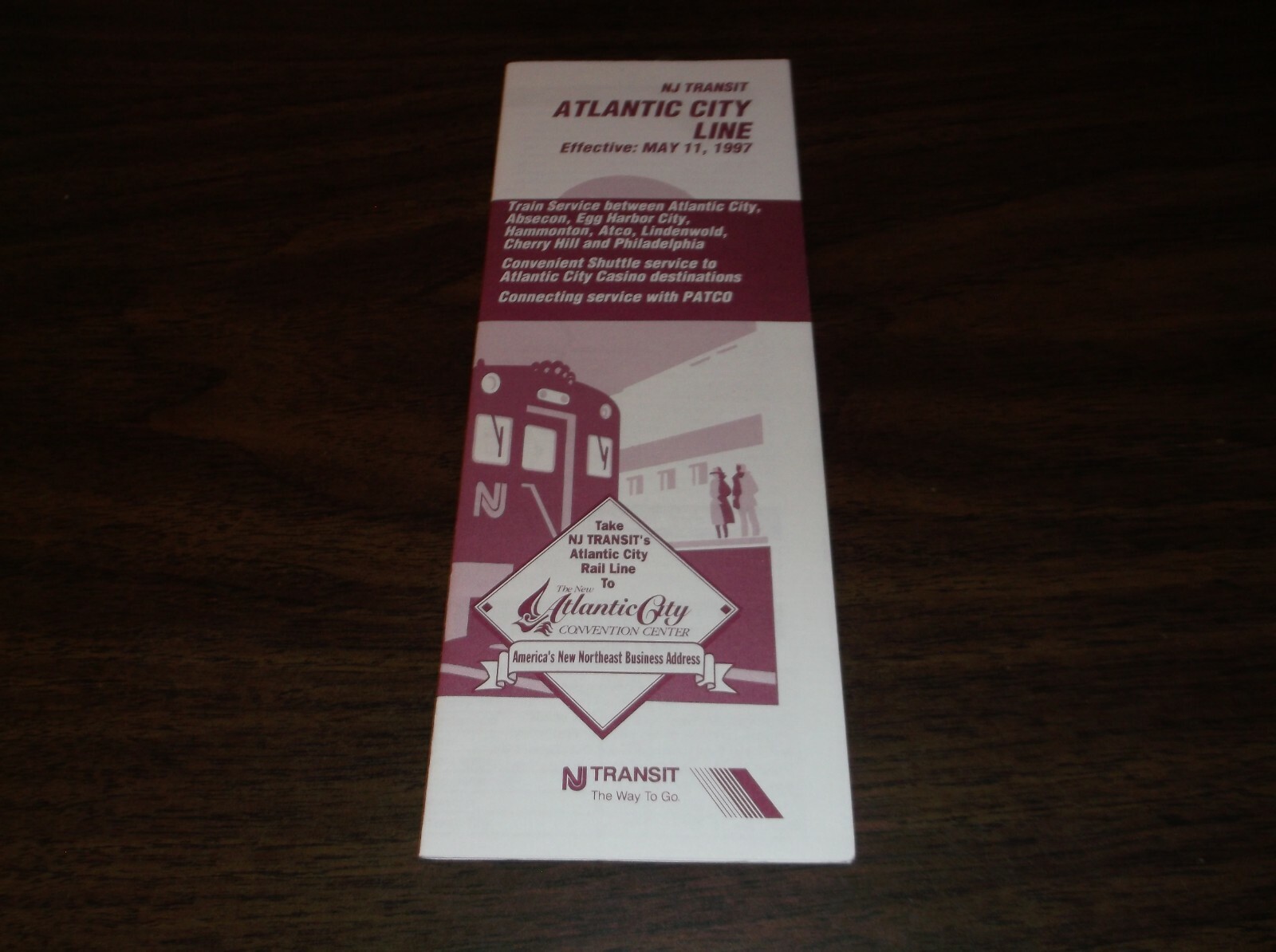 MAY 1997 NEW JERSEY TRANSIT NJT ATLANTIC CITY PUBLIC TIMETABLE | eBay