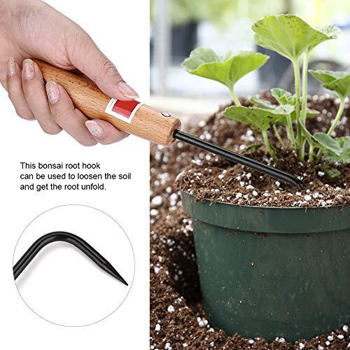 Manganese Steel Bonsai Hook Root Pick Rake Gardening Bansai Hook With ...