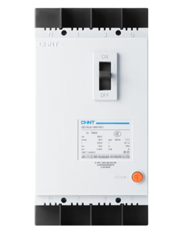 CHNT Leakage Protection Circuit Breakers DZ15LE-100/4901 100A-4P 380V ...