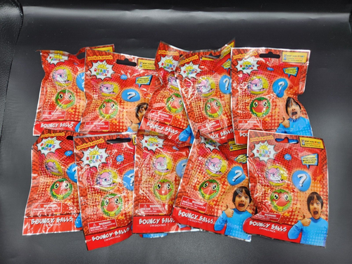 Ryan's World Bouncy Balls Mystery Blind Bags Lot Of 10/ Mystery Toys ...