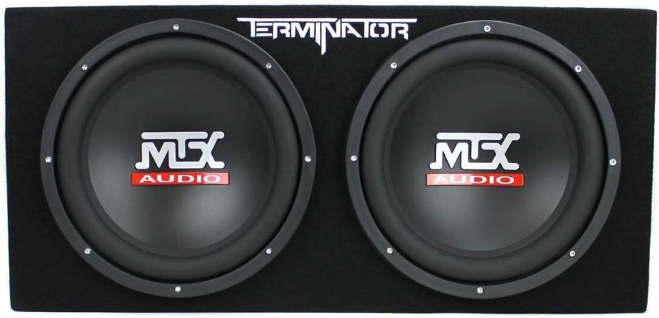 MTX Terminator 12 Inch 1200 Watt 2 Ohm Single Voice Coil Audio Dual ...