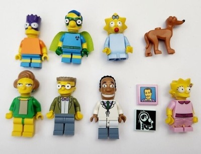 8x Lego The Simpsons minifigures - Bartman Milhouse Maggie r lisa ...