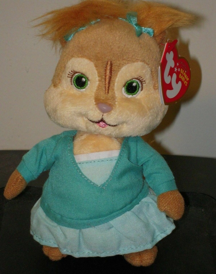 Ty Beanie Baby Eleanor Chipette Alvin and the Chipmunks 6" NEW MWMTs ...