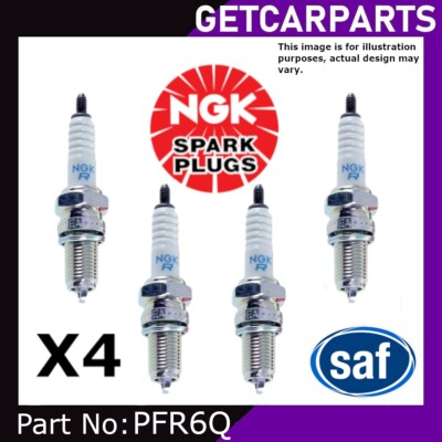 NGK PFR6Q Spark Plug x4 For Volkswagen Golf 1994 - 2006 1.8 / 2.0L ...