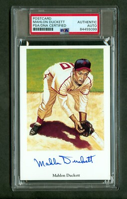 Mahlon Duckett Ron Lewis Negro League Postcard #11 PSA/DNA Encased ...