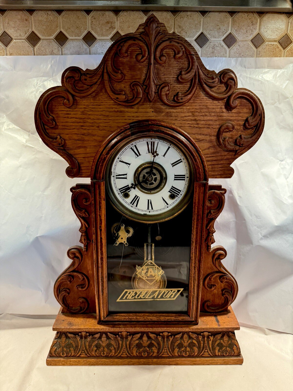 Gilbert Antique Parlor/Kitchen/Mantel Clock - “Perfect” Model With ...