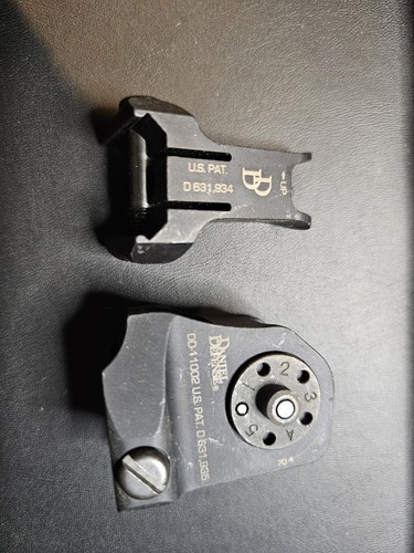 DANIEL DEFENSE FIXED FRONT/REAR SIGHTS COMBO (TORNADO GREY) FOR BOLT ...