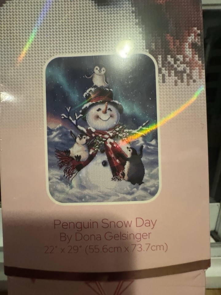 Diamond Art Club Penguin Snow Day 2025 New Open Box | eBay