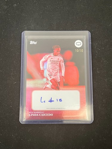 Linda Caicedo 2024-25 Topps Simplicidad UCC Base Auto Red /5 Real ...