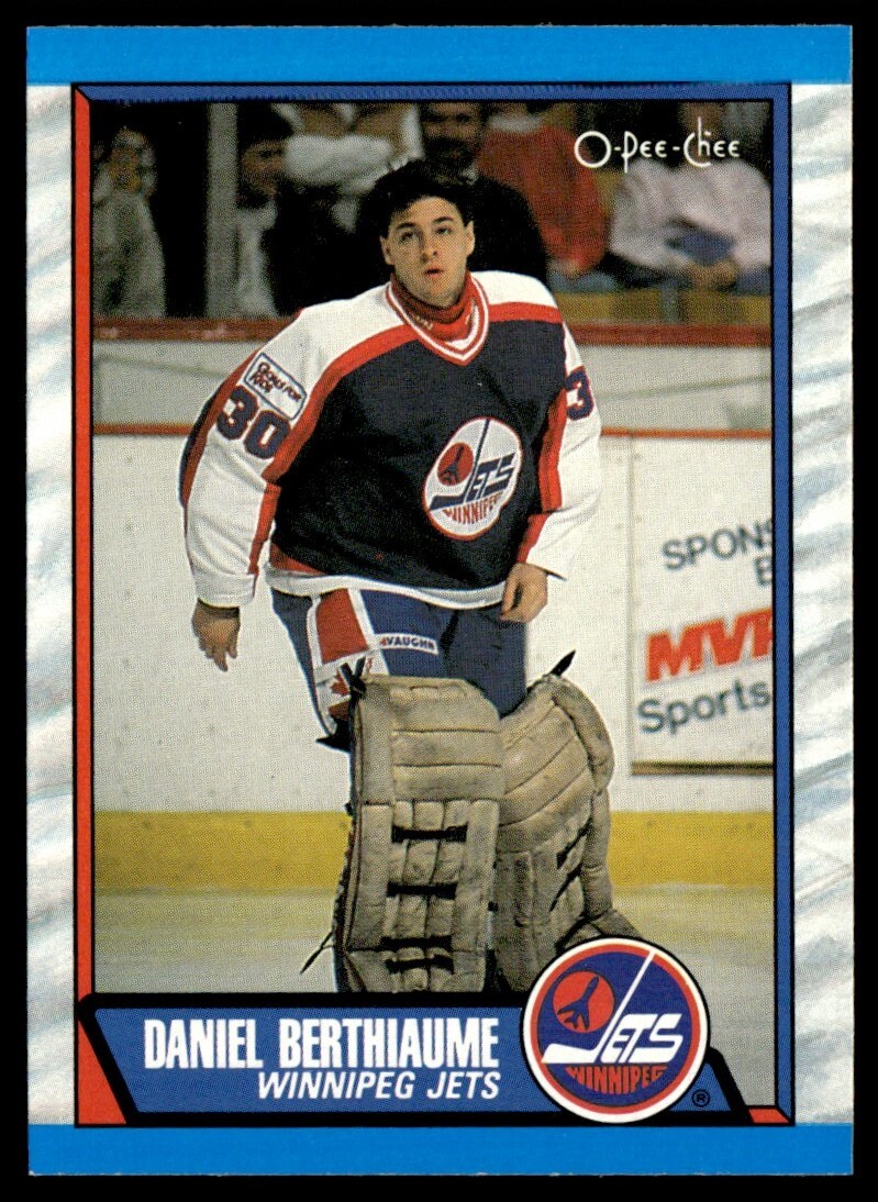 1989-90 O-Pee-Chee #296 Daniel Berthiaume Winnipeg Jets | eBay