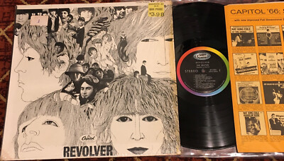 Beatles Revolver HIGH GRADE Cover in Shrink Original 1966 Capitol LP ...