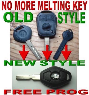 USE NEW BMW DIAMOND KEY REMOTE TO OLD RUBBER KEYLESS ENTRY TRANSPONDER ...