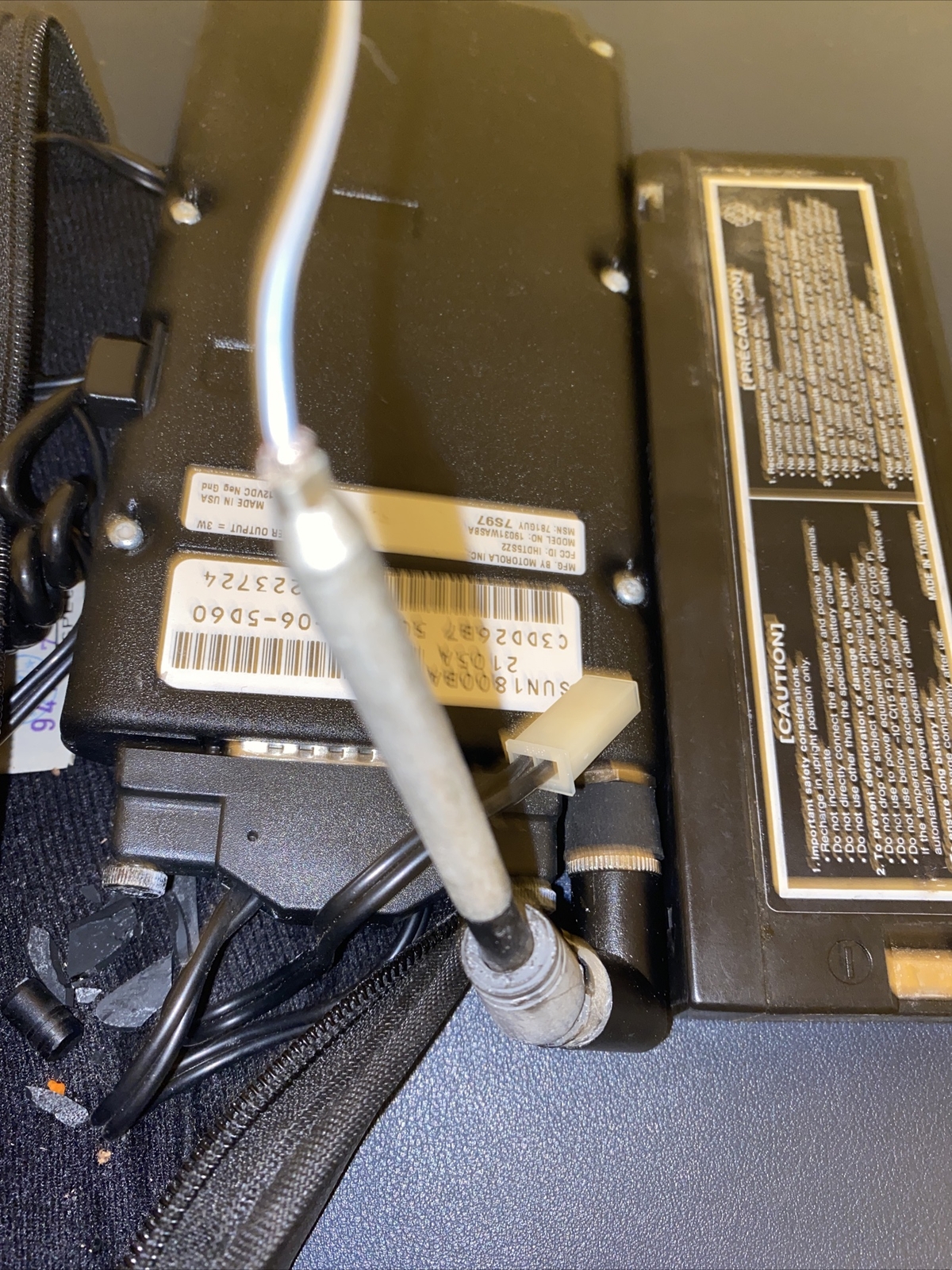 Vintage Motorola Ameritech Phone SCN2497B Mobile Car Phone & Bag Pouch ...