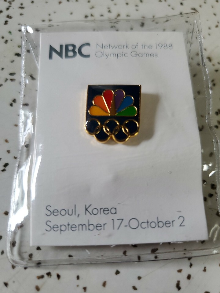 NBC Network of the 1988 Olympic Games, Seoul Korea Pin - NBC Logo ...