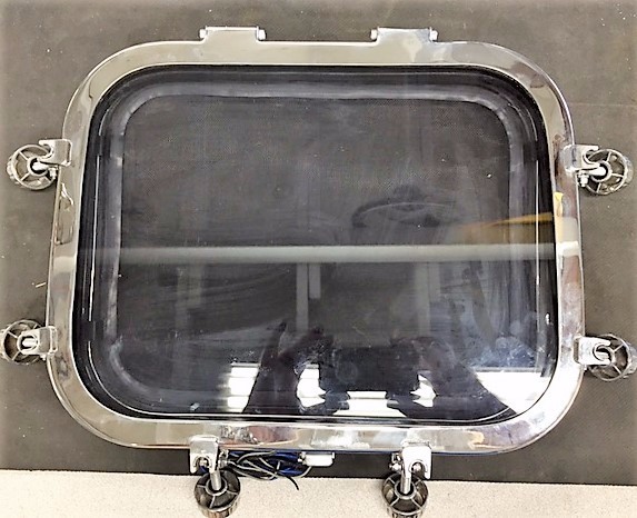 STAINLESS STEEL, LIGHTLY TINTED, PLEXIGLASS PORT WINDOW | eBay