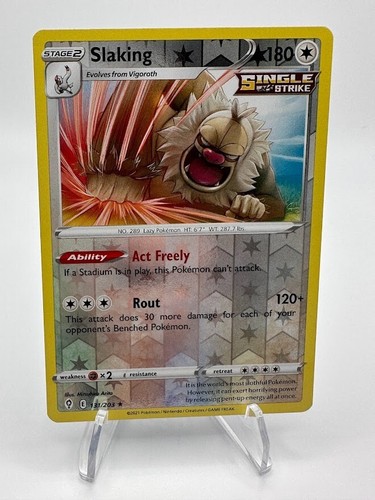 SLAKING 131/203 - SWSH EVOLVING SKIES - REVERSE HOLO RARE - POKEMON TCG ...