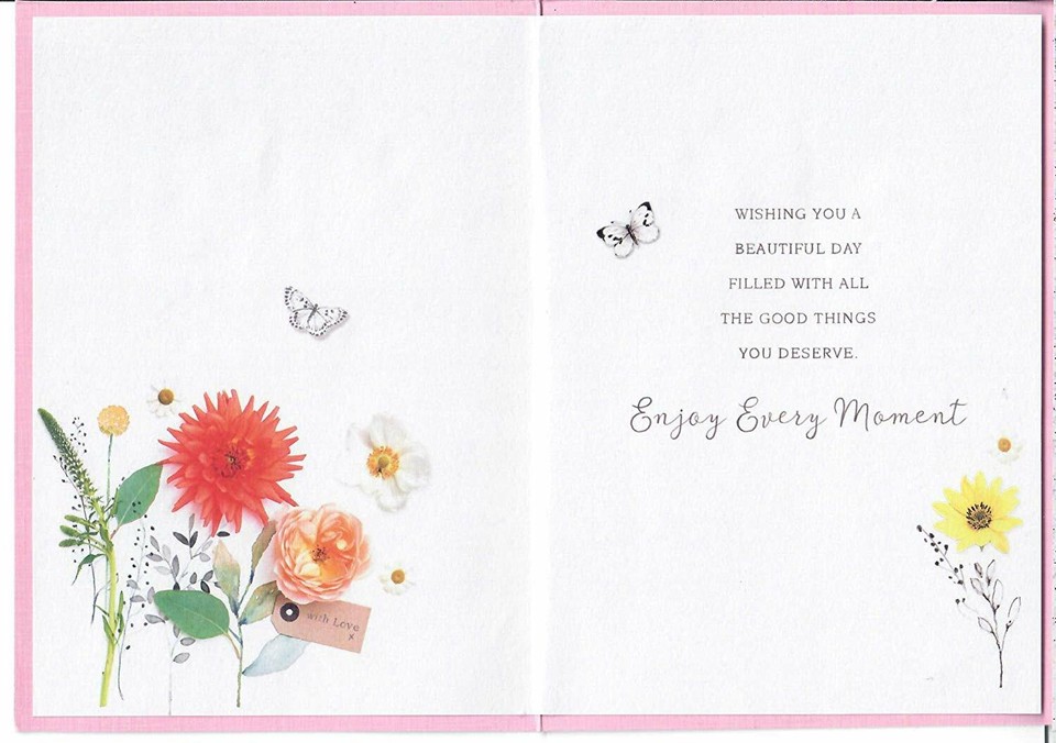 Beautiful Floral Posy On Your Birthday Card Gibson | eBay UK