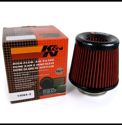 K&N 71mm high performance air Cone Filter, carbon fibre top end | eBay UK