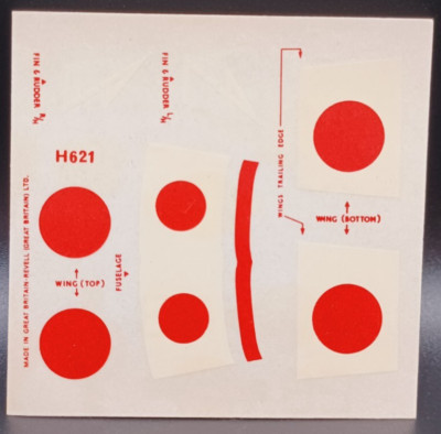 Revell/Kikoler | No. H-621 | 1:72 Kawasaki Hien Tony Decals | eBay