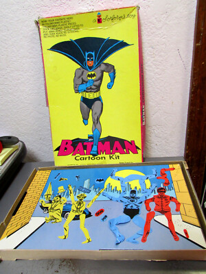 vintage 1976 Batman Colorforms Cartoon Kit, Great graphics & colors ...