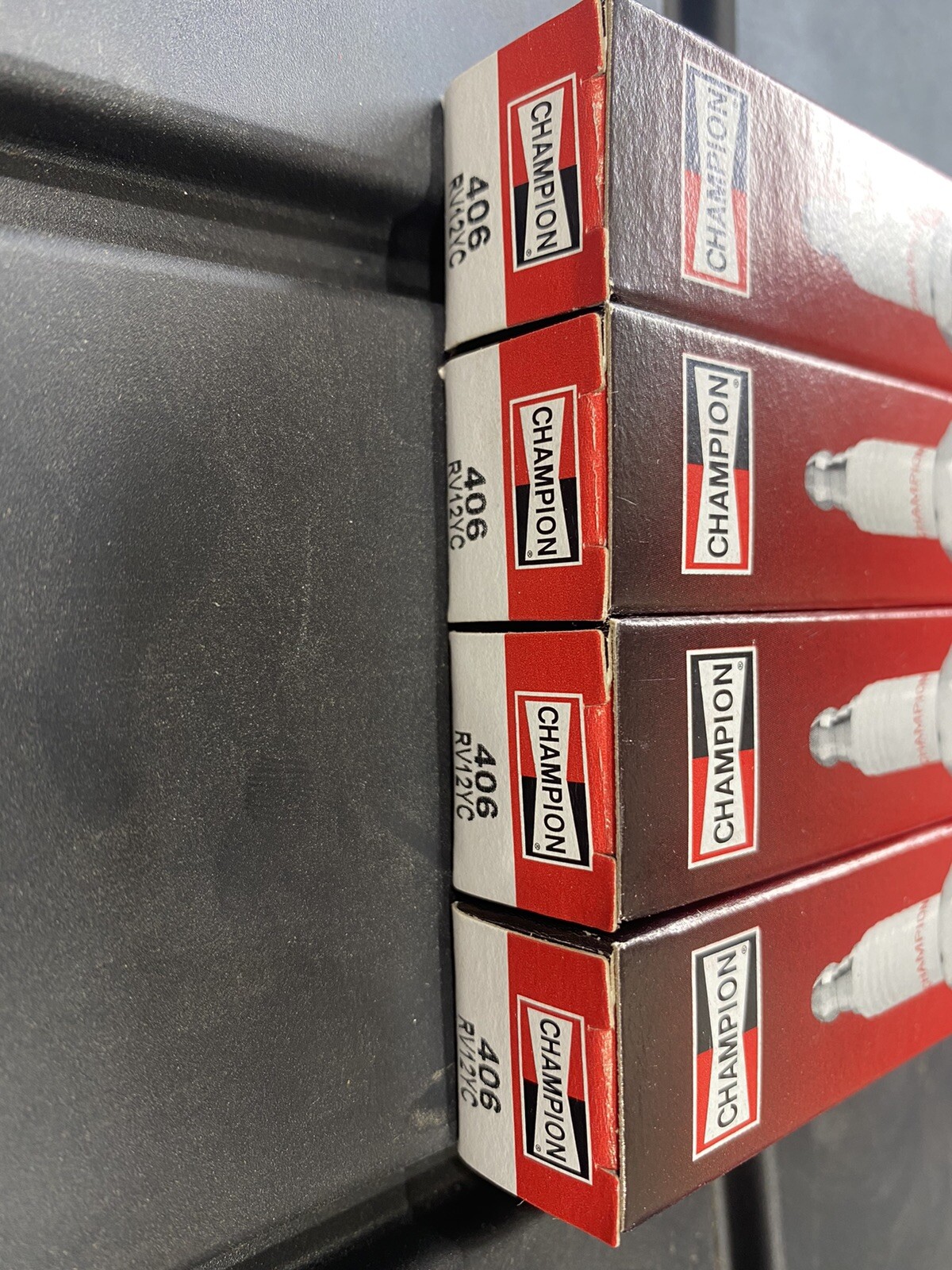 Set of 4 Champion RV12YC Spark Plugs J116 for sale online | eBay